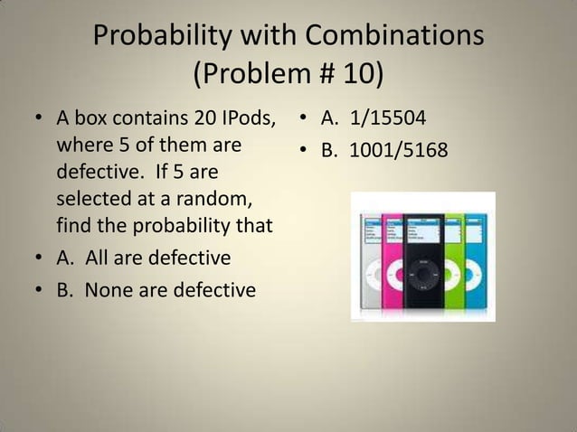 11.5 Probability with Fundamental Counting Principles, Permutation and Combination | PPTX