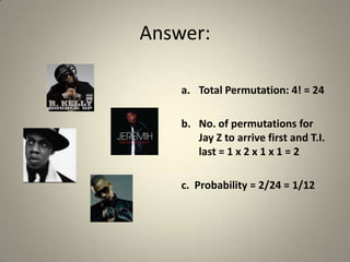 11.5 Probability with Fundamental Counting Principles, Permutation and ...