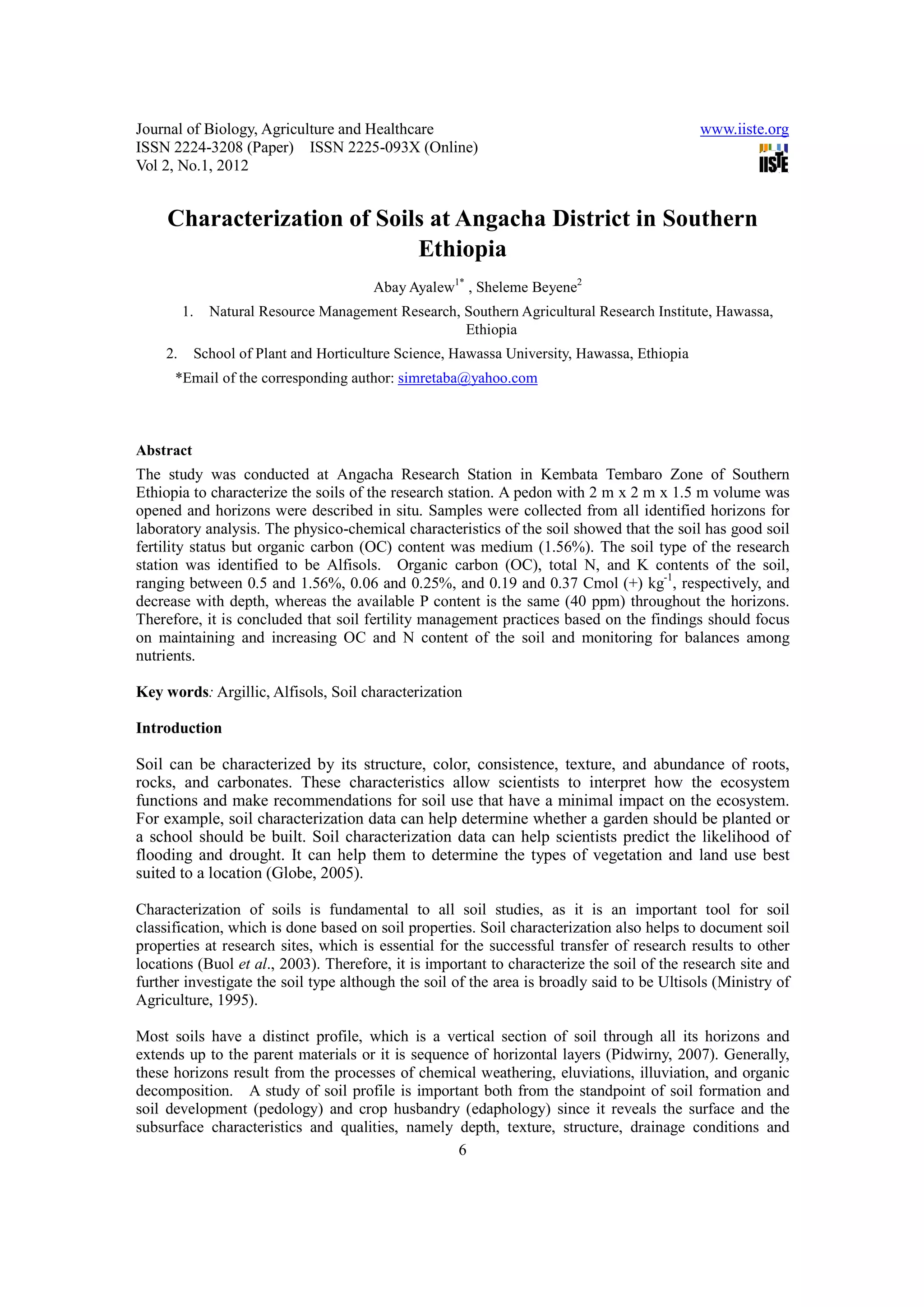 11.[6 16]characterization of soils at angacha district in southern ...
