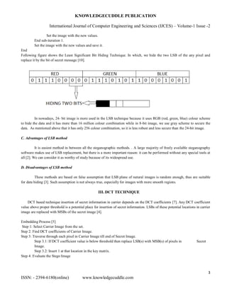 A Survey of Image Based Steganography | PDF