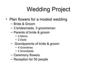 11 6 Wedding Project | PPT