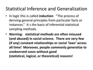 Explanation and statistical inference | PPT