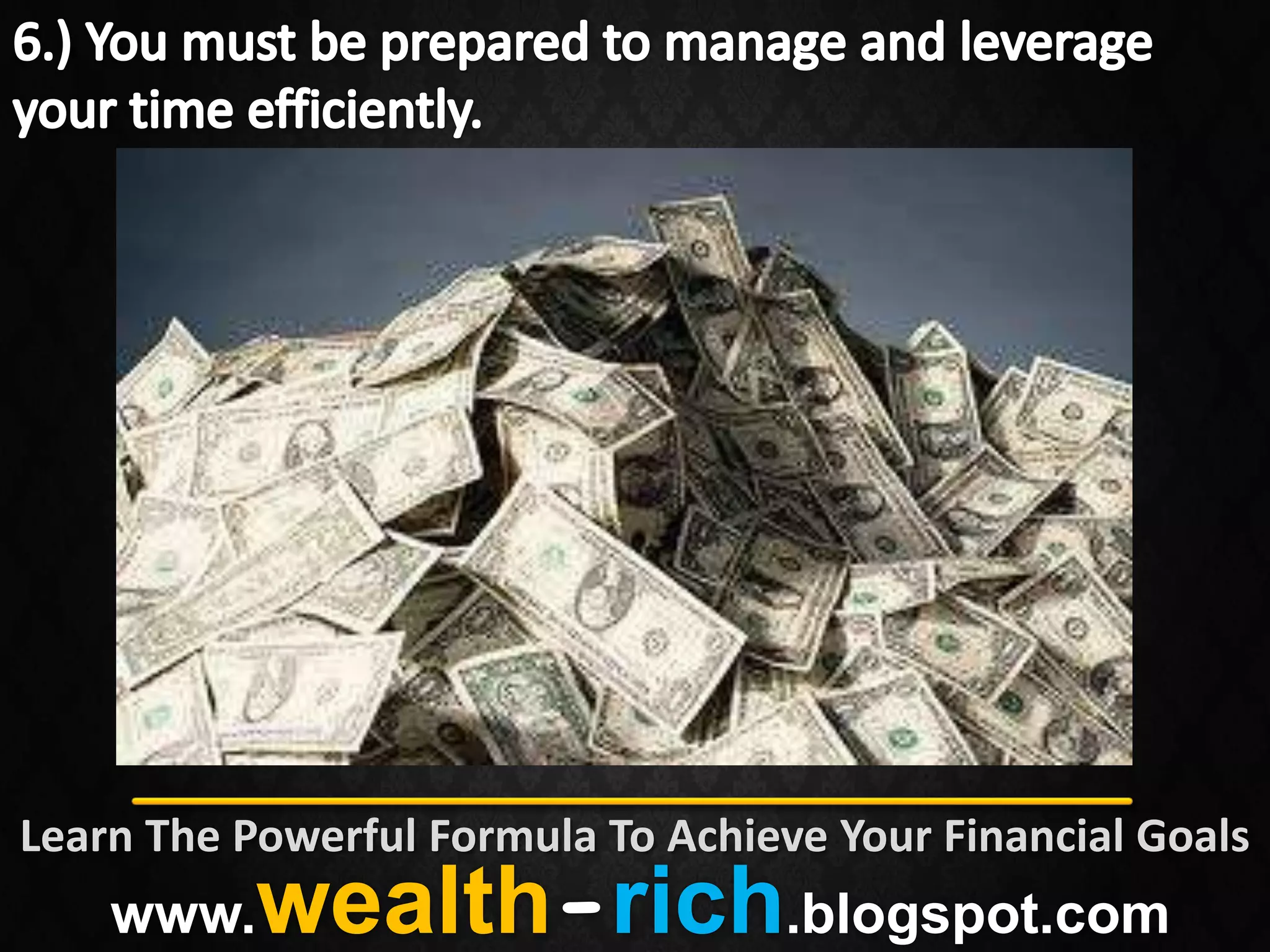 7 step guide to creating wealth | PPTX