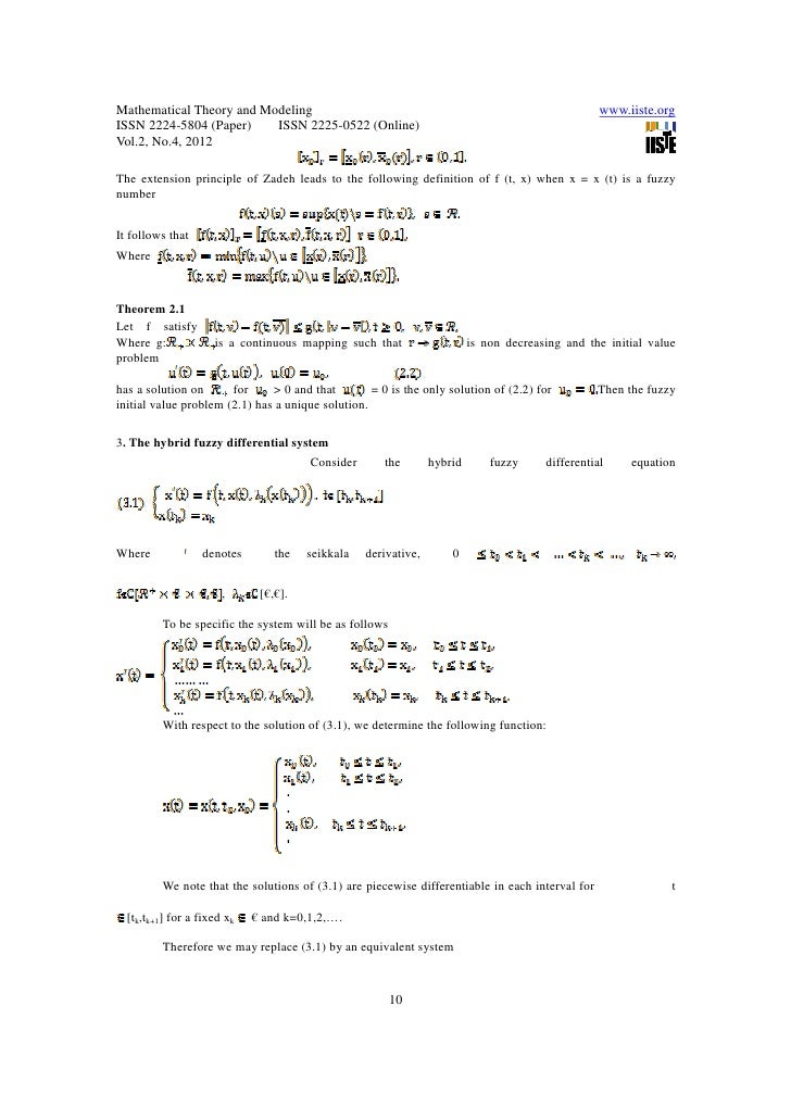 11 [8 17]numerical Solution Of Fuzzy Hybrid Differential Equation By