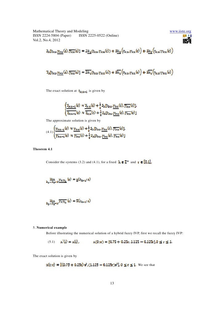 11 [8 17]numerical Solution Of Fuzzy Hybrid Differential Equation By
