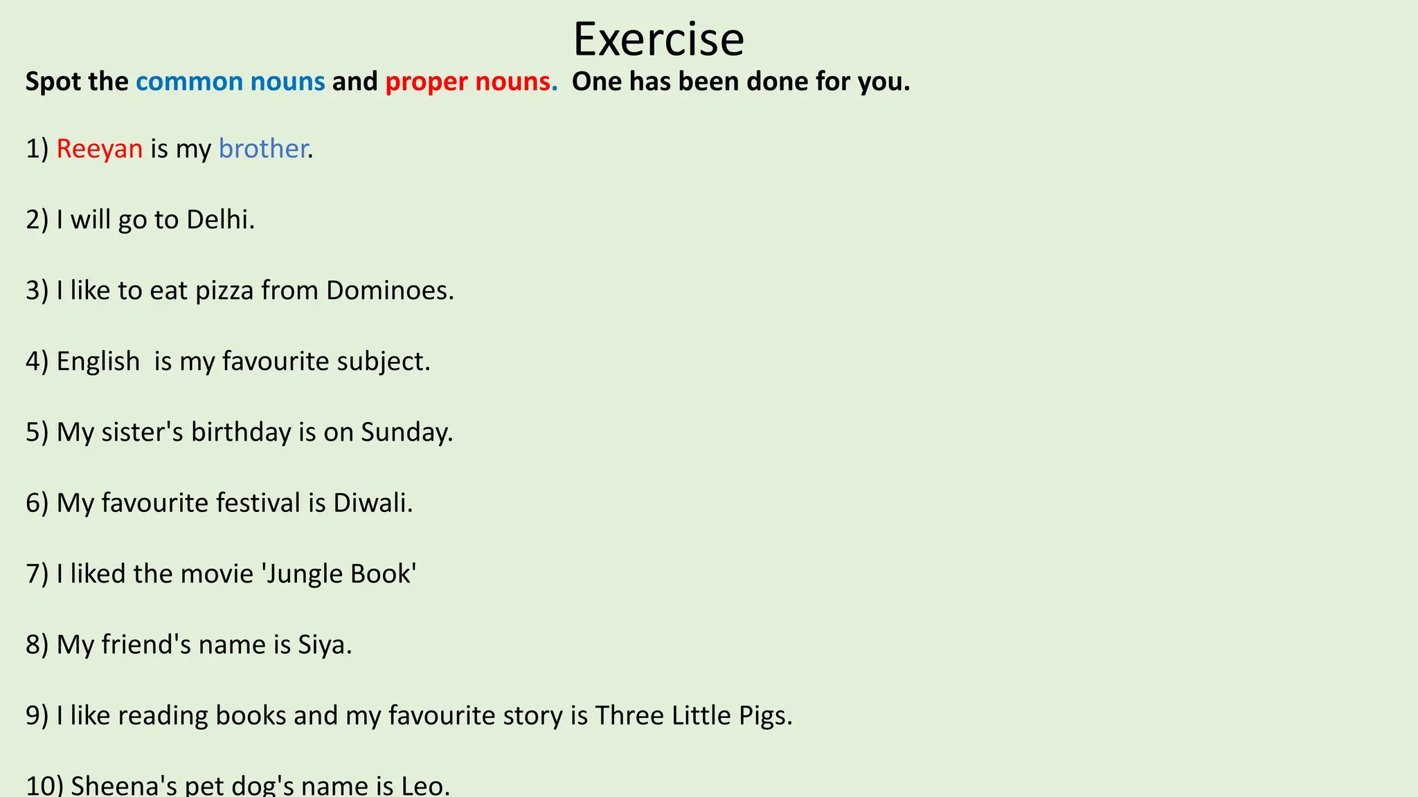 11-8-20 PPT - Proper & Common Noun estudiar | PDF