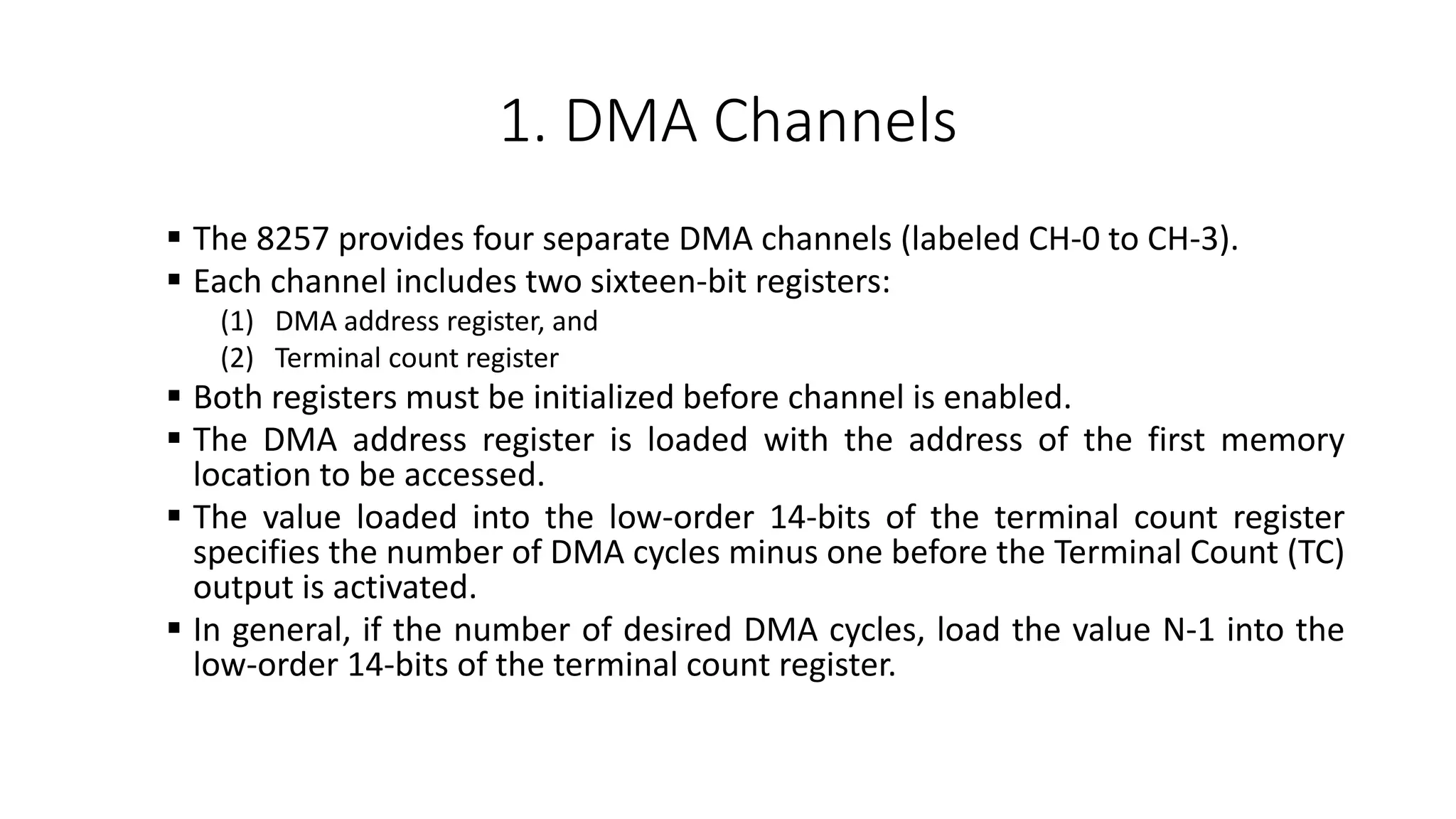 8257 DMA Controller | PPTX