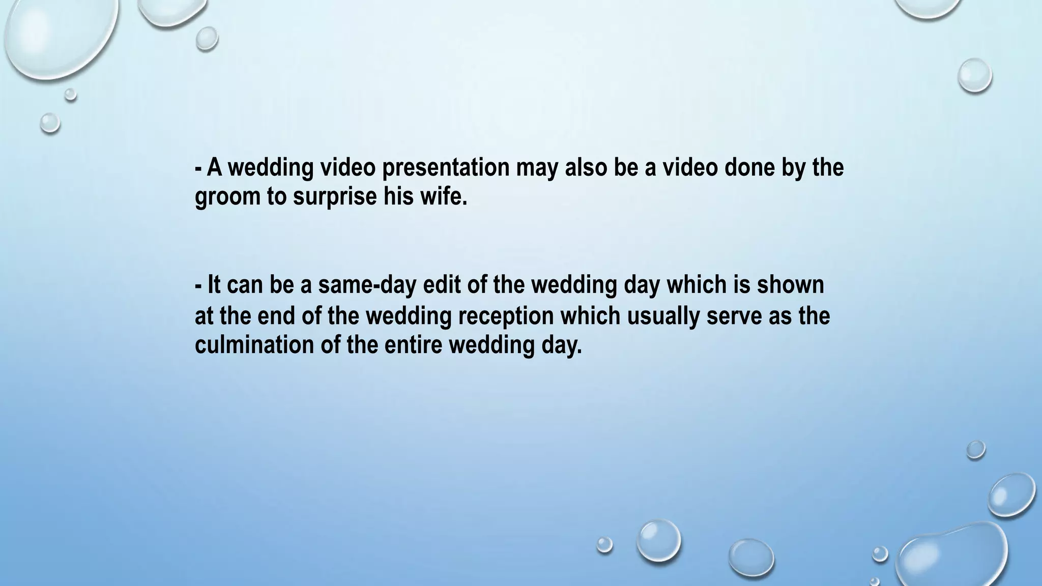 wedding presentation | PPT