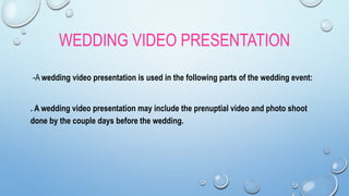 wedding presentation | PPTX