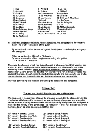 11 abrogation and abrogated in the quran | PDF