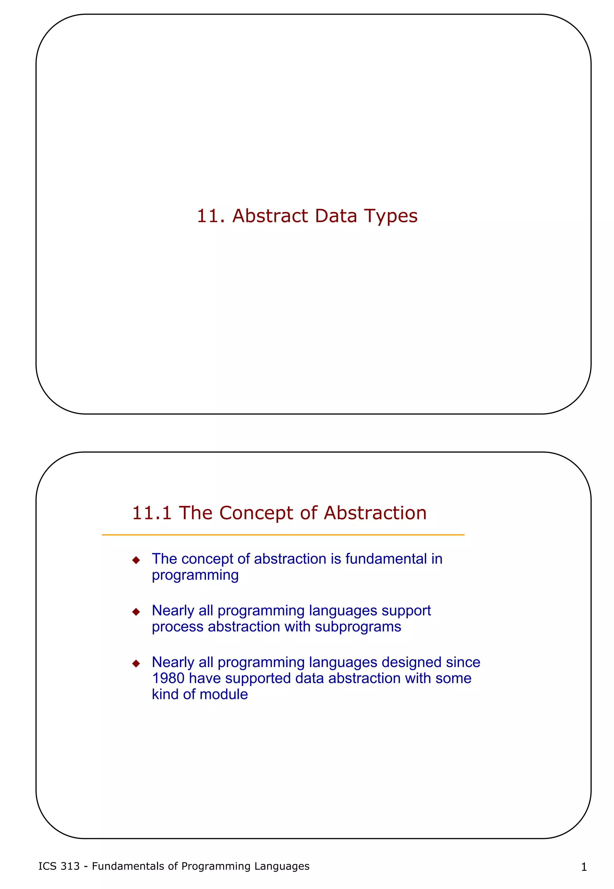 11 Abstract Data Types Pdf Programming Languages Computing