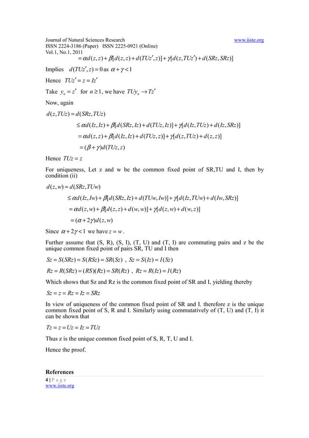 11a Common Fixed Point Theorem For Compatible Mapping Pdf