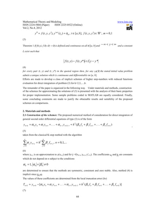 11.a family of implicit higher order methods for the numerical integration of second order ...