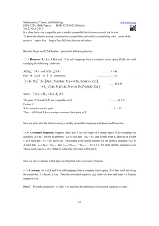 11.a focus on a common fixed point theorem using weakly compatible mappings | PDF