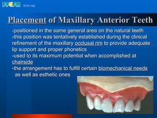 11.anterior tooth selection | PPT