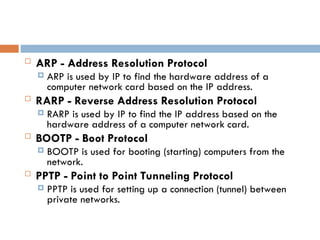 Aplication Layer of TCP / IP Protocol Presentation | PPT
