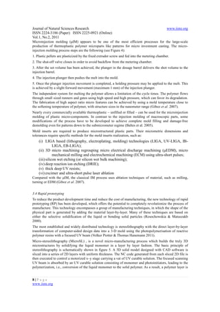 11.a review on micro fabrication methods to produce investment patterns of microcasting | PDF