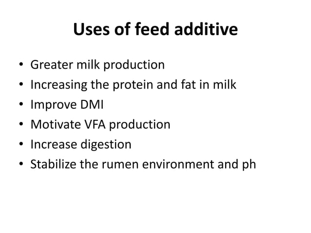 feed aditives, their classification, mode of action & use in ruminants ...