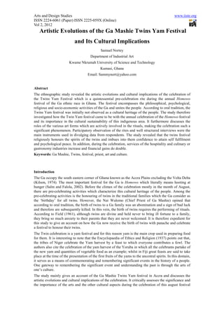 11.artistic evolutions of the ga mashie twins yam festival and its ...