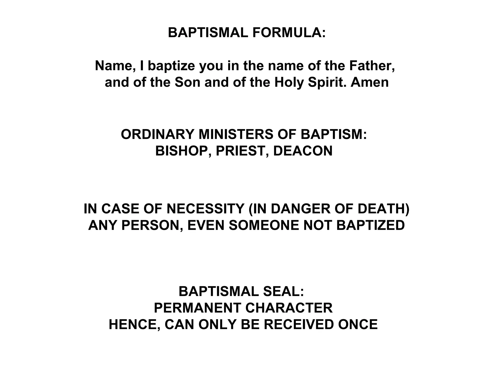 baptism | PPT