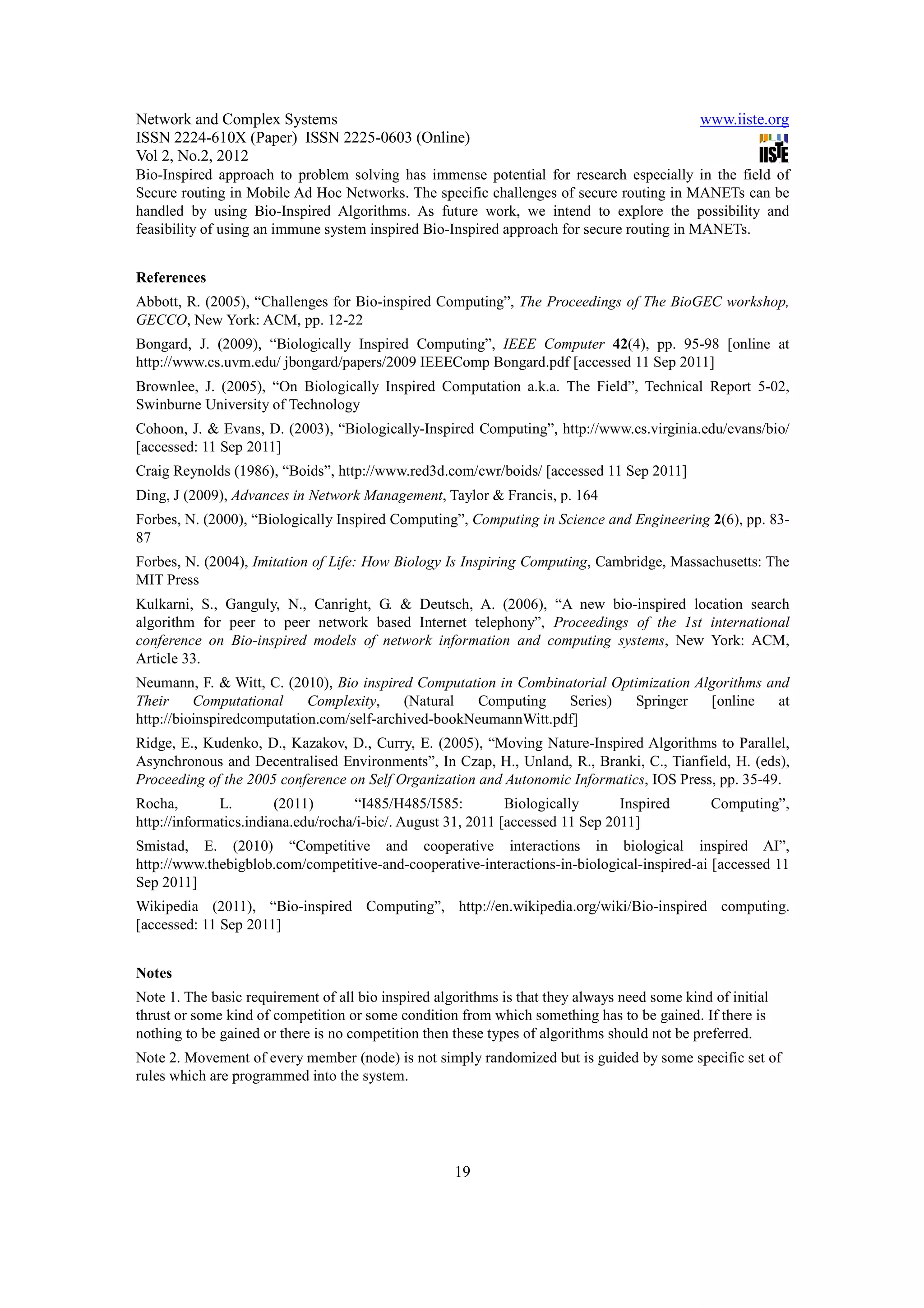 11.bio inspired approach as a problem solving technique | PDF