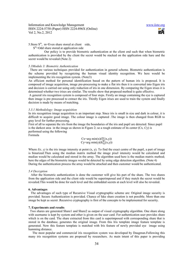 11biometric Data Security Using Recursive Visual Cryptography Pdf 