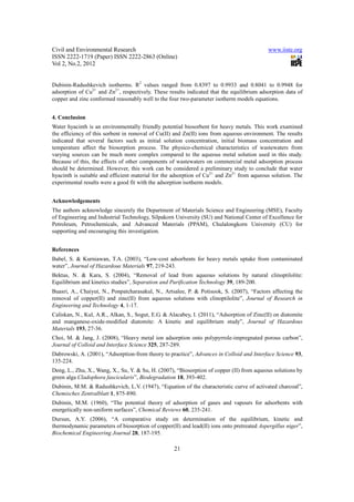 11.biosorption of heavy metals from aqueous solutions using water hyacinth as a low cost ...