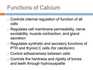 blood calcium, phosphorus, and magnesium deded | PPTX