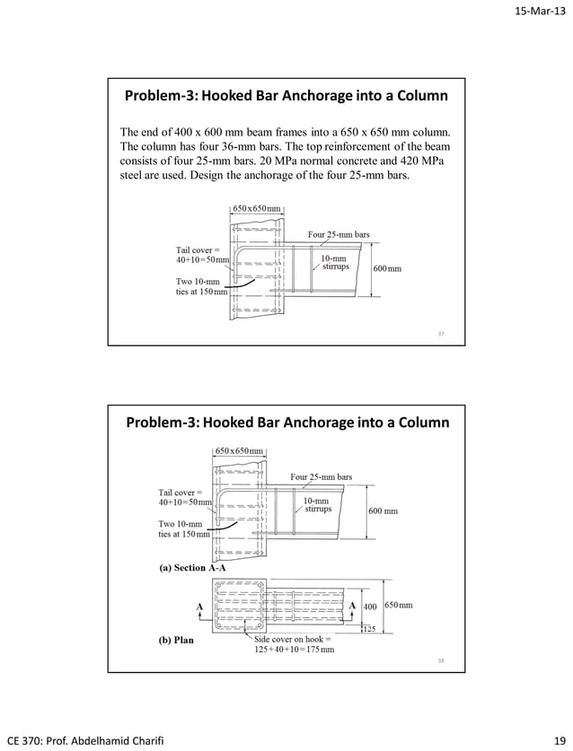 Lec10 Bond and Development Length (Reinforced Concrete Design I & Prof ...