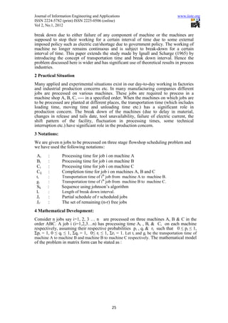 11.branch and bound technique for three stage flow shop scheduling problem including breakdown ...