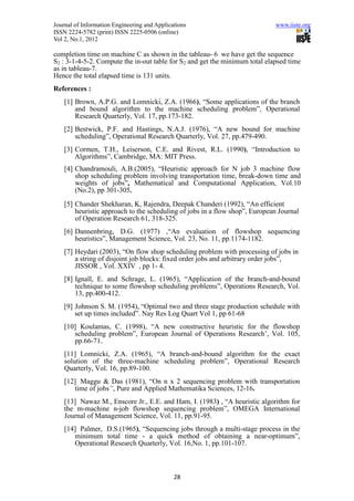 11.branch and bound technique for three stage flow shop scheduling problem including breakdown ...