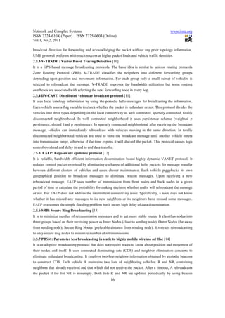 11.broadcasting routing protocols in vanet | PDF