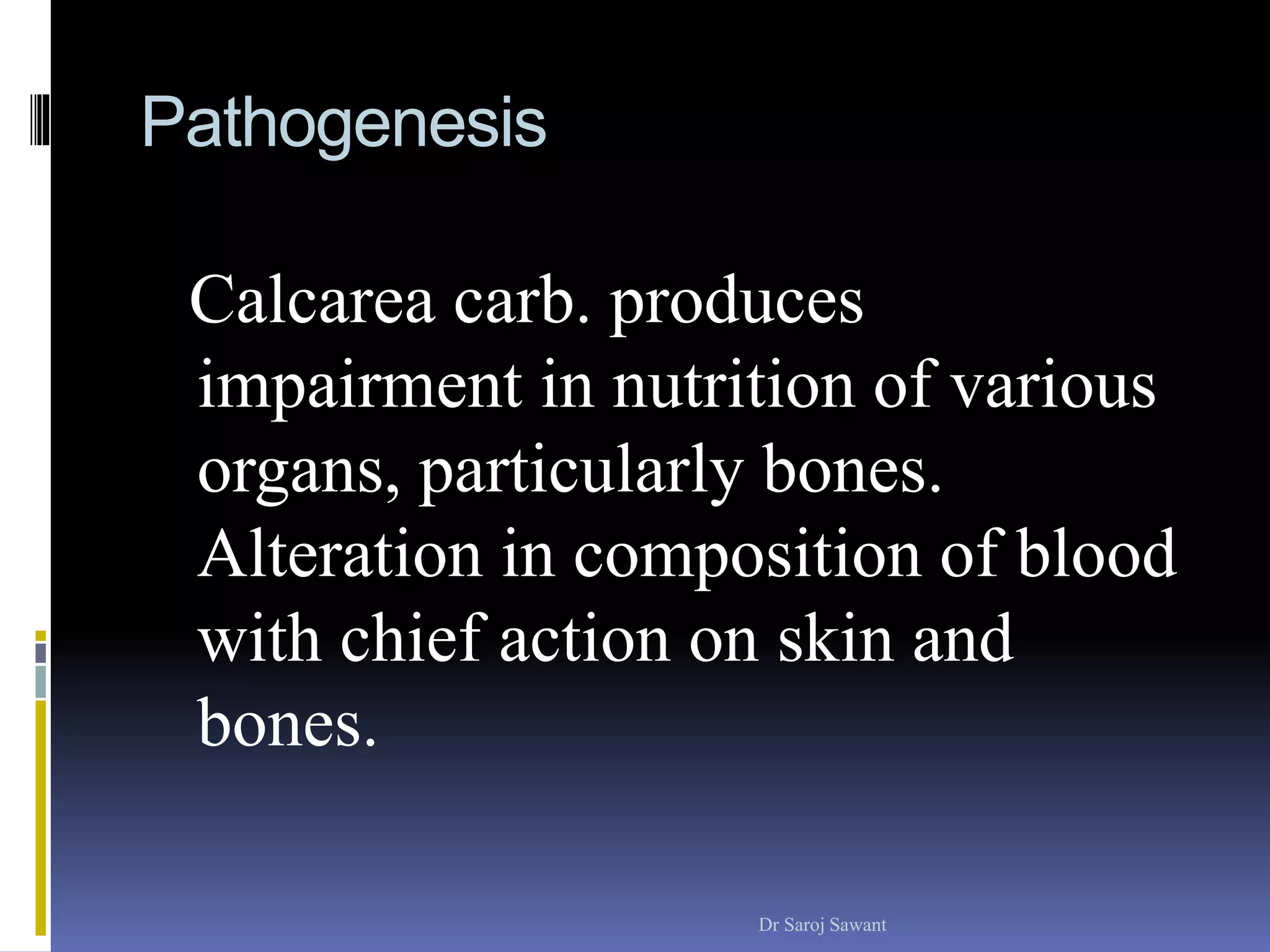 Calcarea Carbonica pptx | PPTX | Chemistry | Science