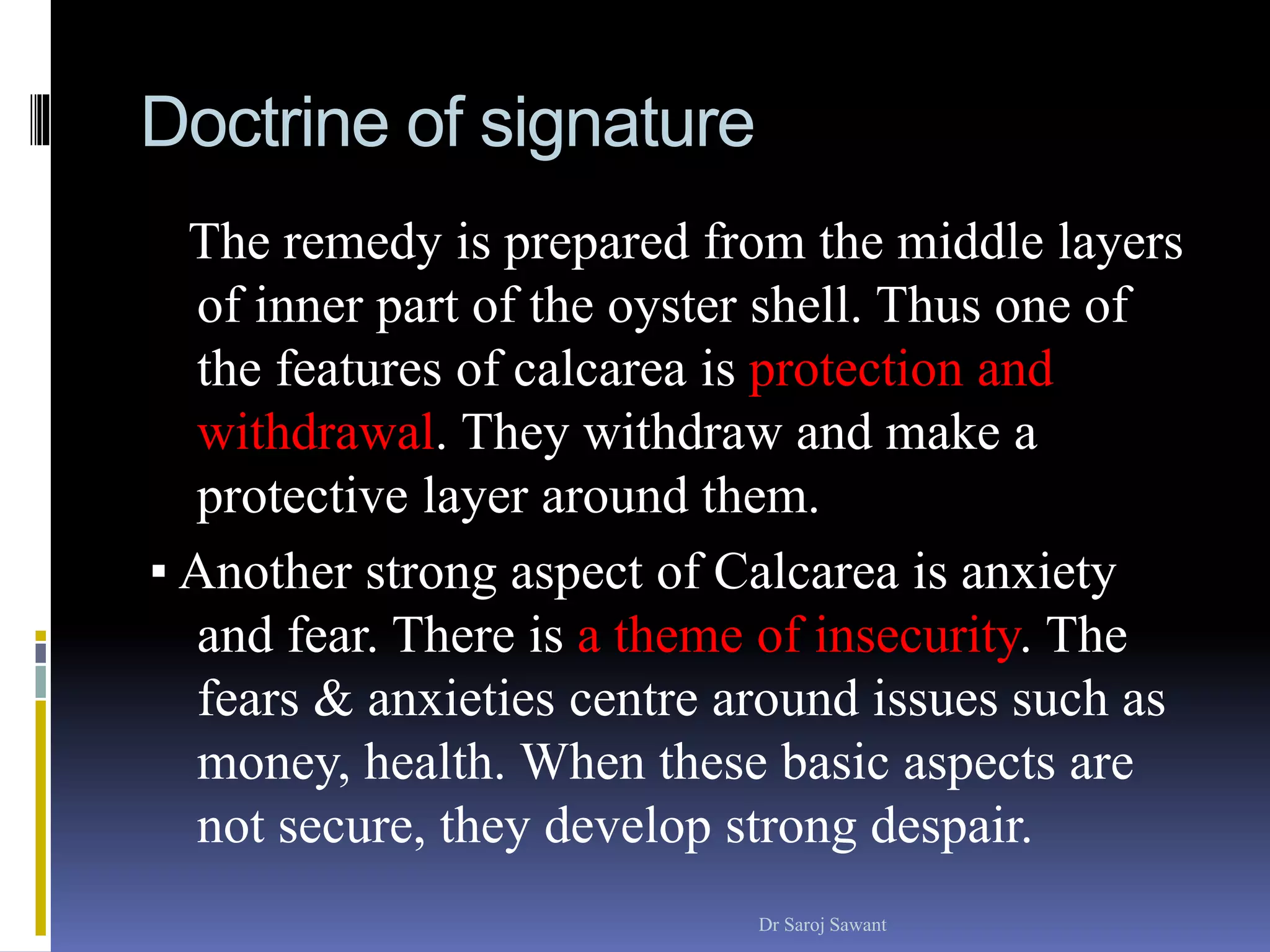 Calcarea Carbonica pptx | PPTX