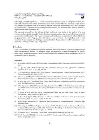 11.calculation of electric field distribution at high voltage cable terminations | PDF