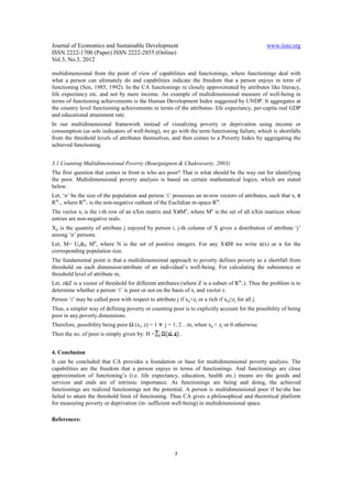 11.capability approach and multidimensional poverty analysis | PDF
