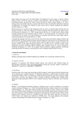 11.categorizing phenomenal features of amylase (bacillus species) using bioinformatic tools ...