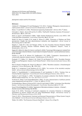 11.categorizing phenomenal features of amylase (bacillus species) using bioinformatic tools ...