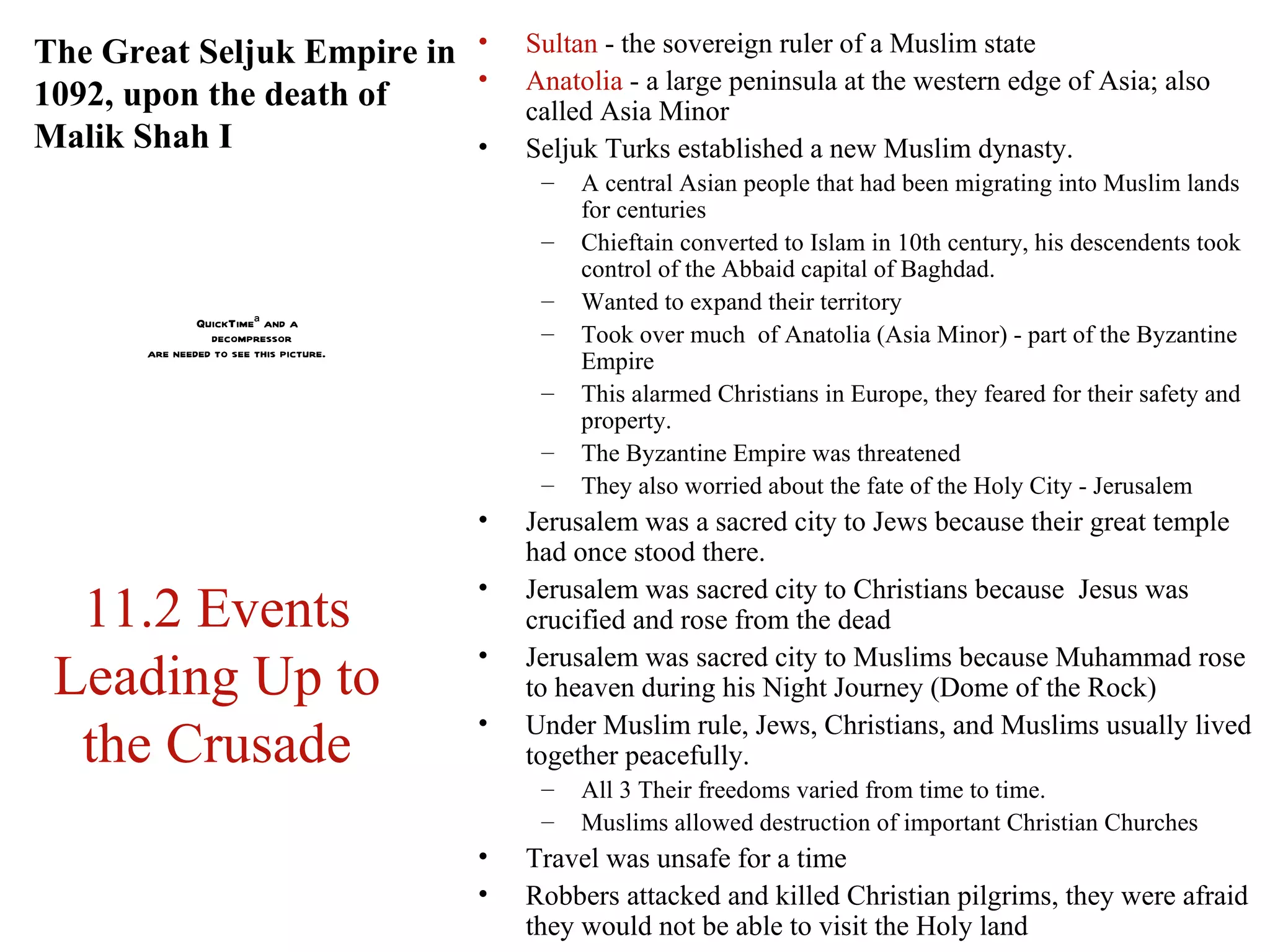 From the Crusades to Modern Muslim Empires | PPT