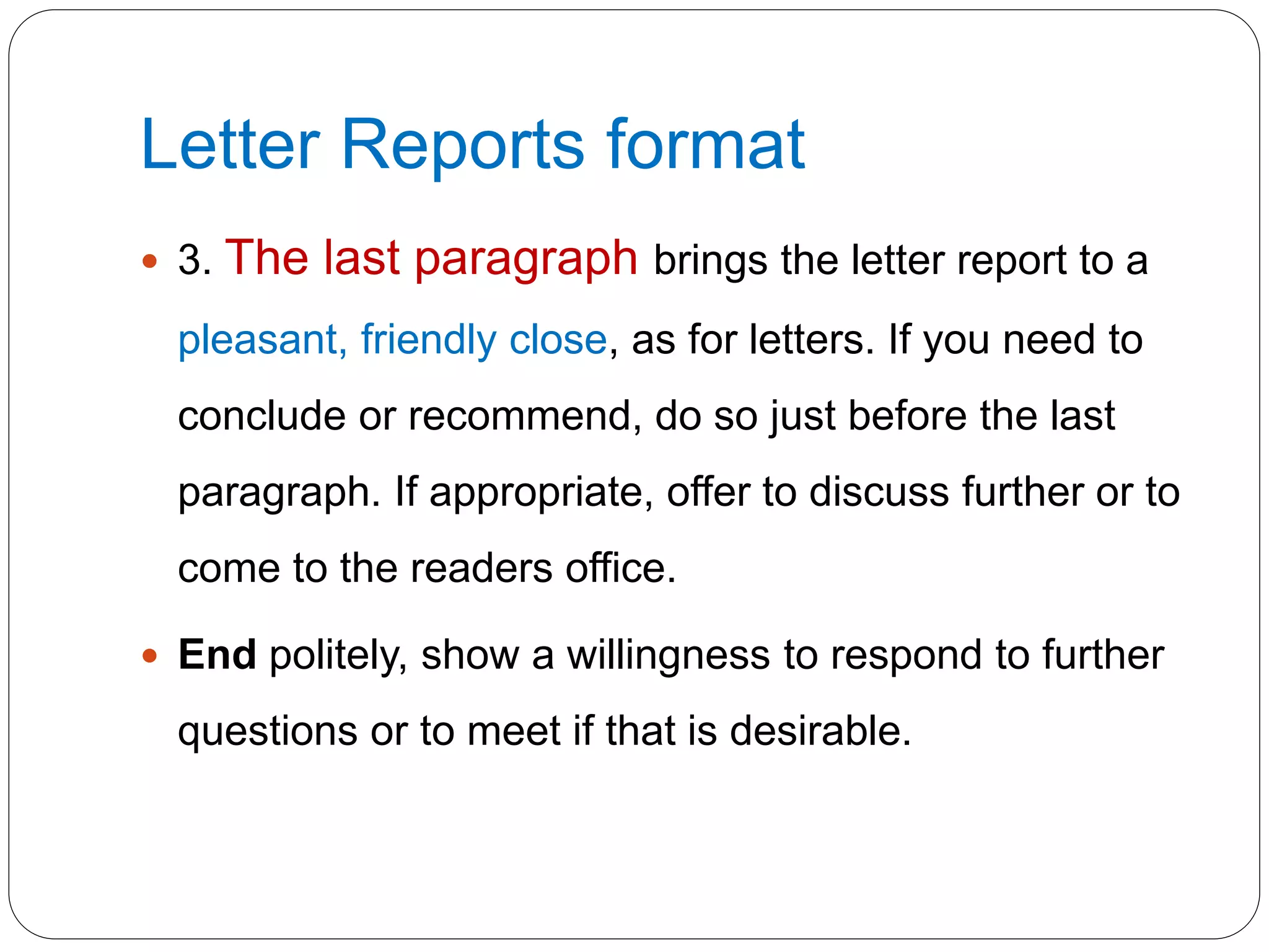 Short Report writing - Business communication slides | PPT