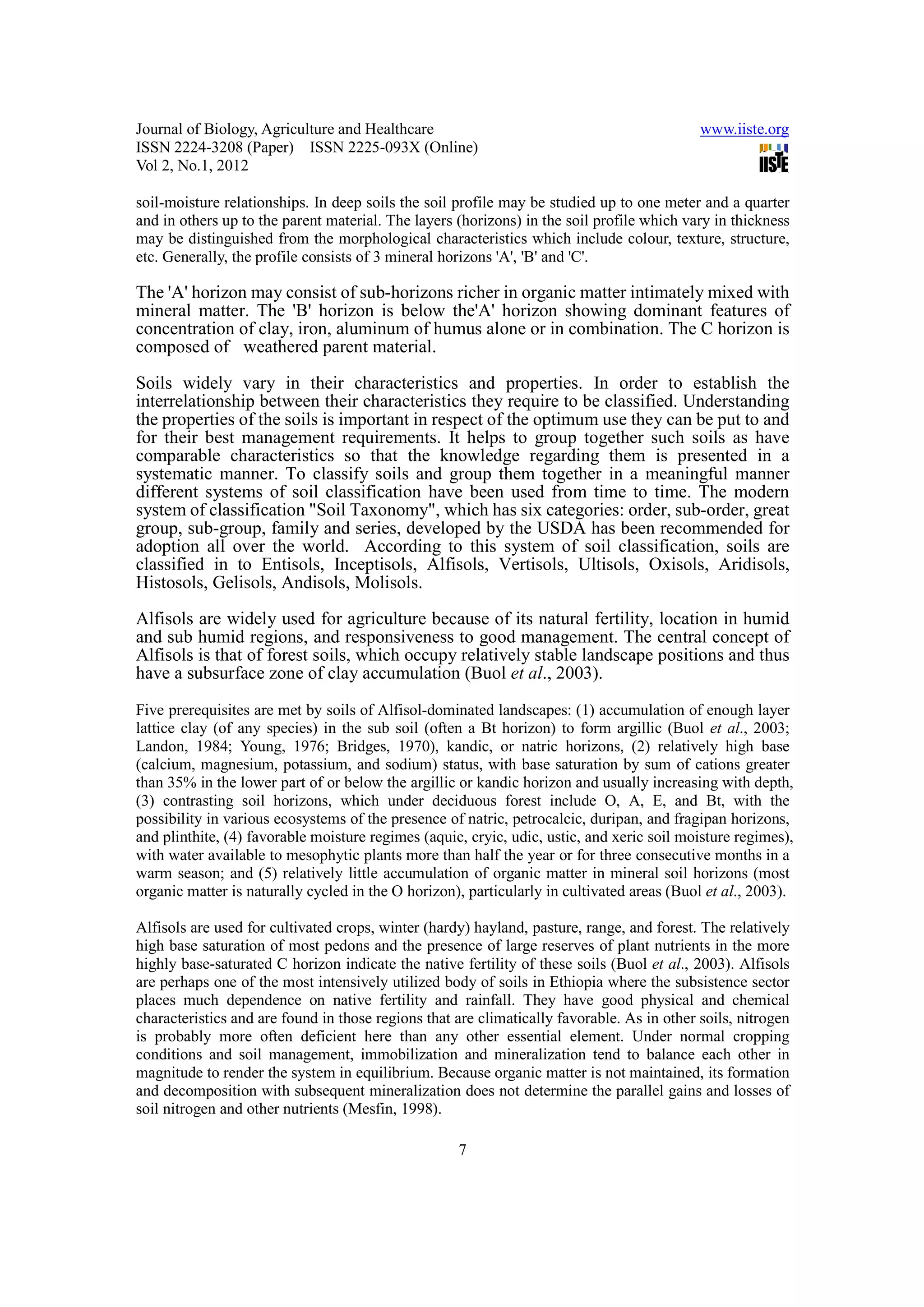 11.characterization of soils at angacha district in southern ethiopia | PDF