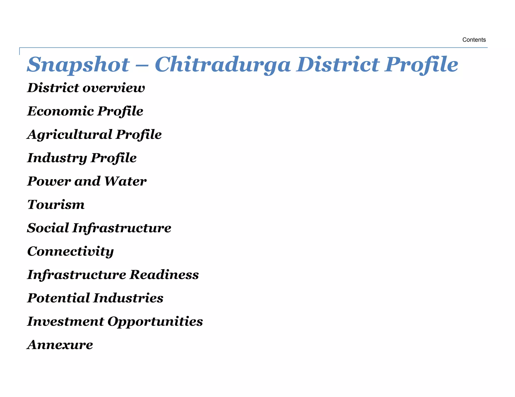 Chitradurga district profile | PPTX
