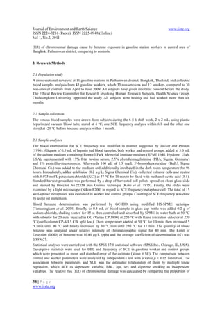 11.chromosomal damage risk assessment to benzene exposure | PDF