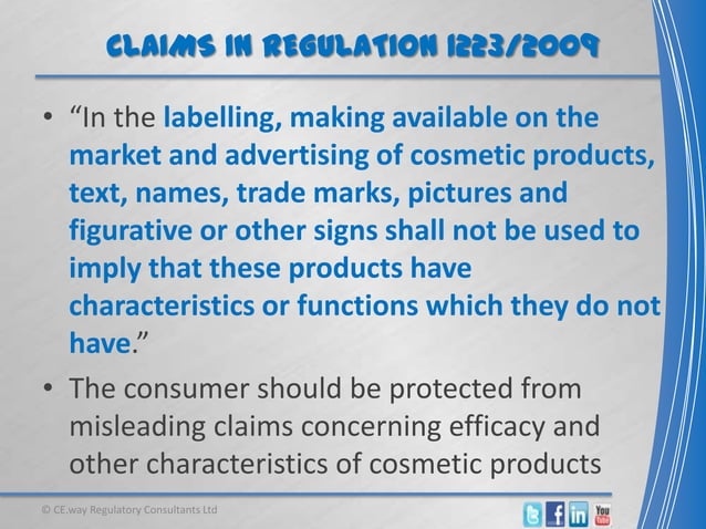 Cosmetic product claims | PPTX
