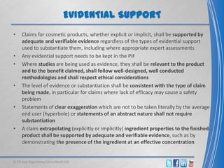 Cosmetic product claims | PPTX