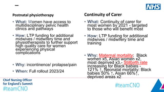 Better Births/The Long Term Plan and Safer maternity care | PPTX