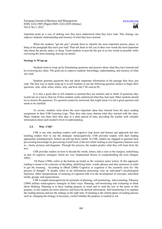 11.collaborative strategic reading (csr) within cognitive and metacognitive strategies ...