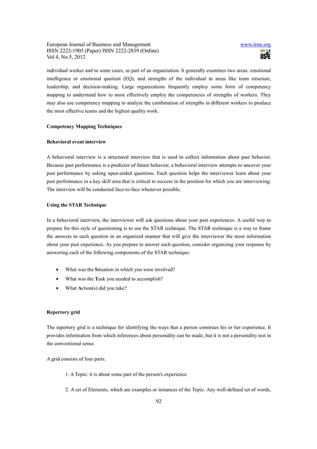 11.competency mapping a tool for hr excellence | PDF