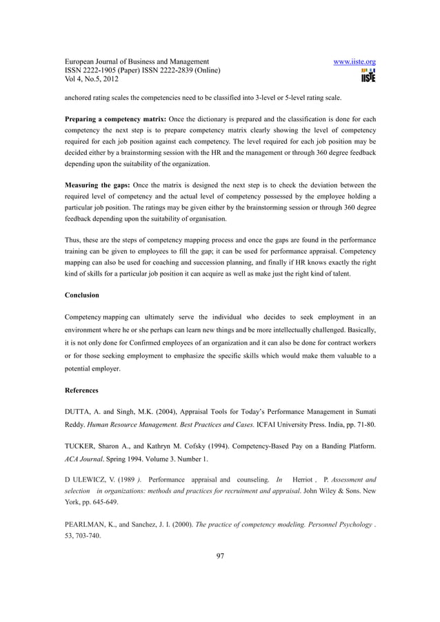 11.competency mapping a tool for hr excellence | PDF