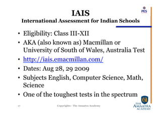 List of all Competitive Exams at School Level | PDF